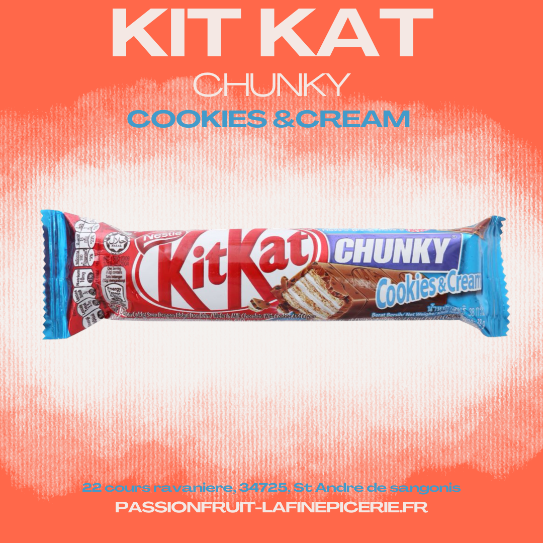 Kit Kat Chunky Cookies & Cream – Passion Fruit La Fine Épicerie